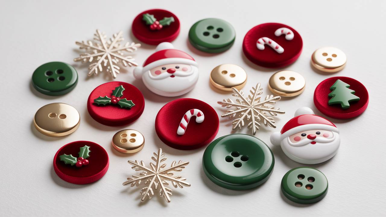 Christmas Buttons for Crafts: Spark Your Holiday Creativity 🎄