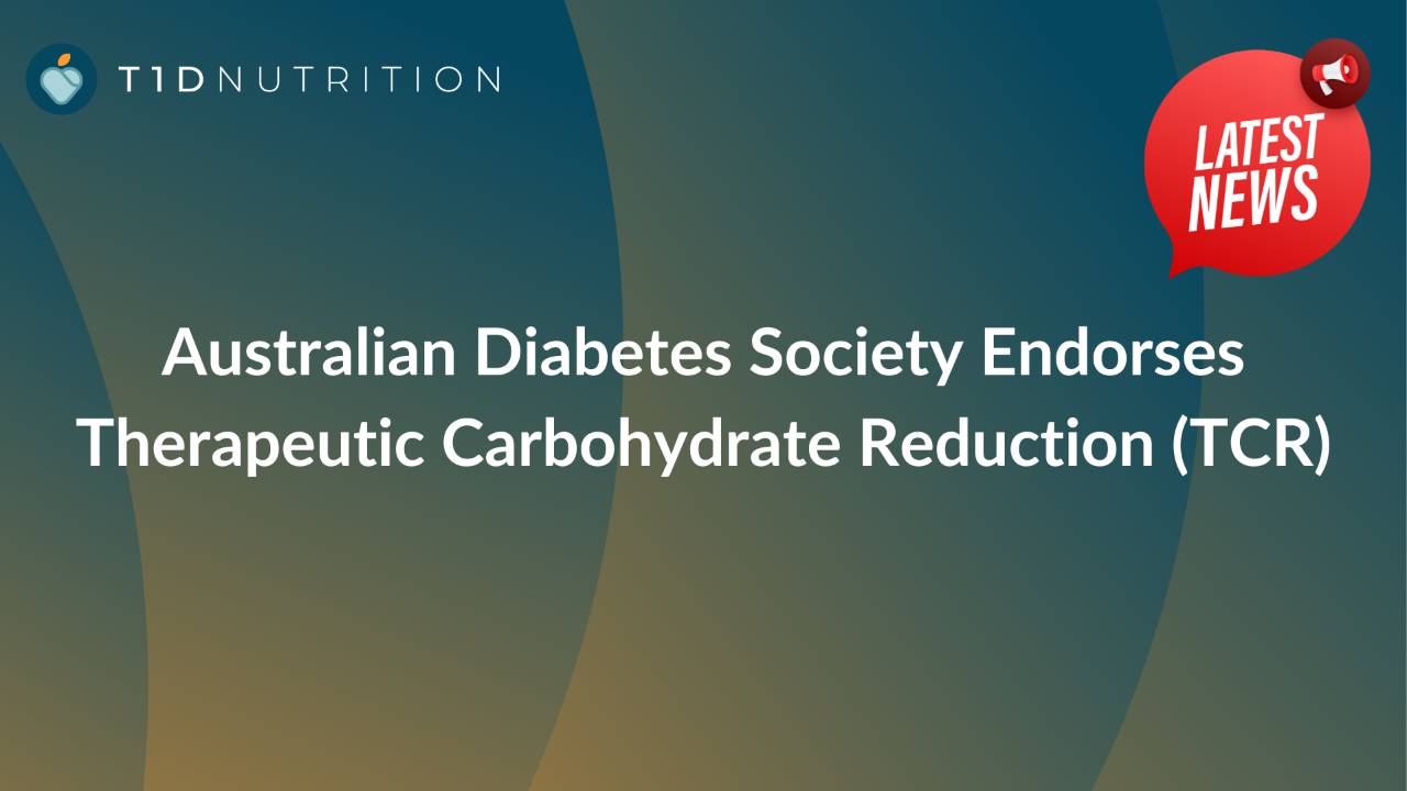 ADS Endorses Therapeutic Carbohydrate Reducation (TCR)
