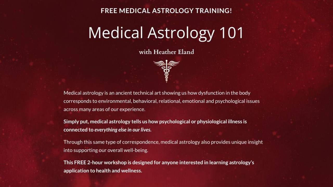 Medical Astrology for Beginners | Astrology with Heather