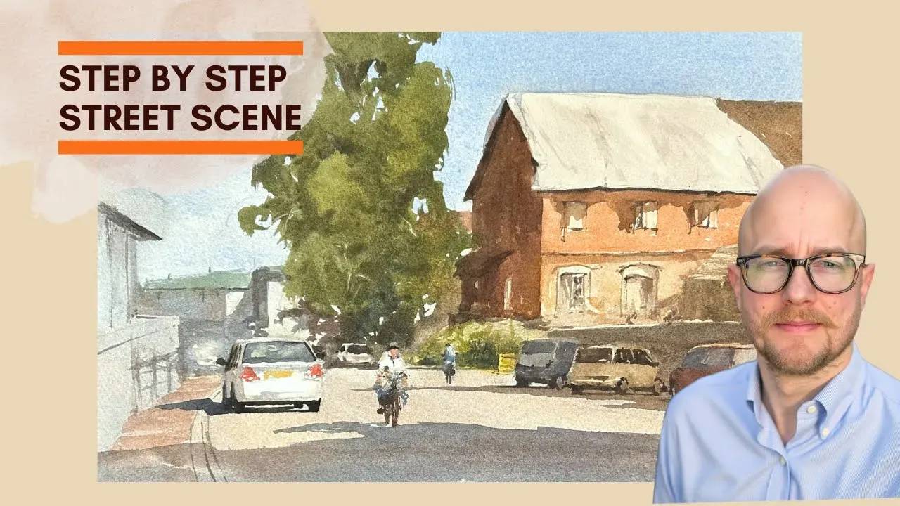 Street Scene Tutorial | Learn to Paint Watercolor