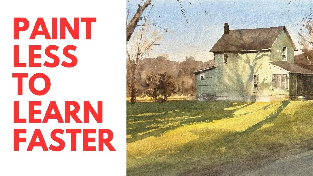 Paint Less | Learn to Paint Watercolor