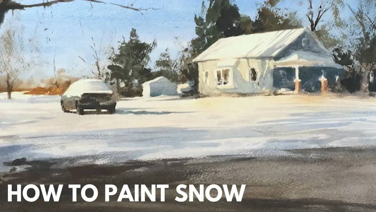 How to Paint Vibrant Snow Scenes | Learn to Paint Watercolor