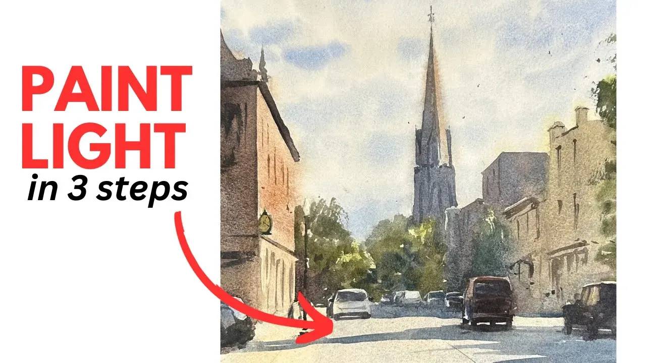 Paint Gorgeous Light in 3 Steps | Learn to Paint Watercolor