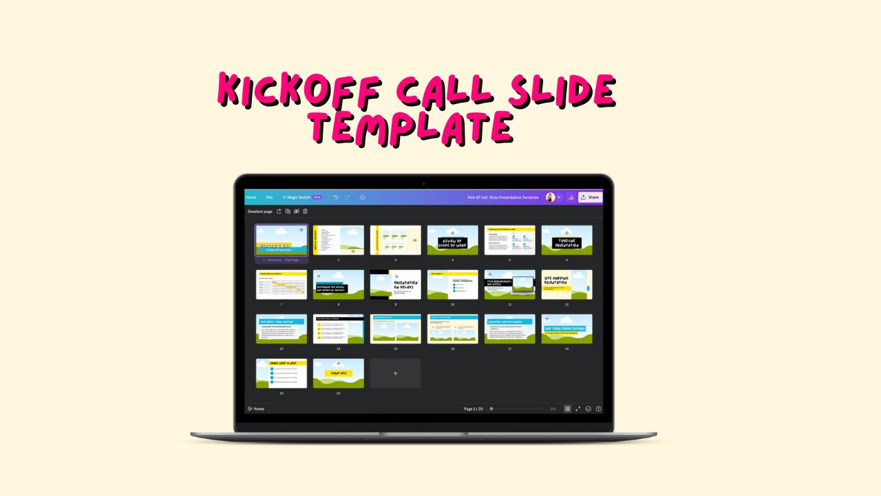 Kick Off Call Slide Template