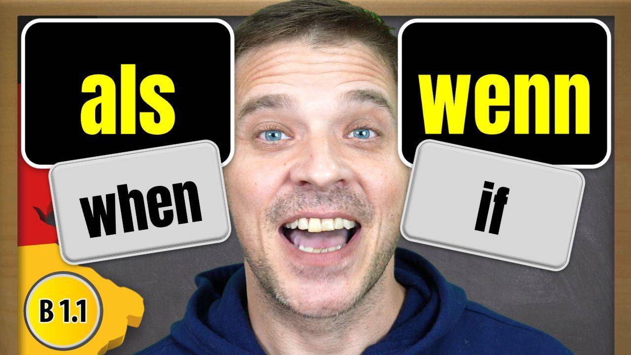 The difference between the German "wenn" and "als"
