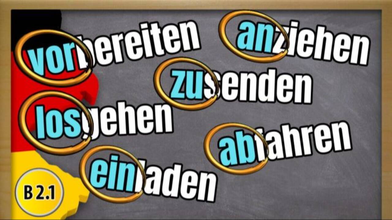 Prefixes of German Separable Verbs