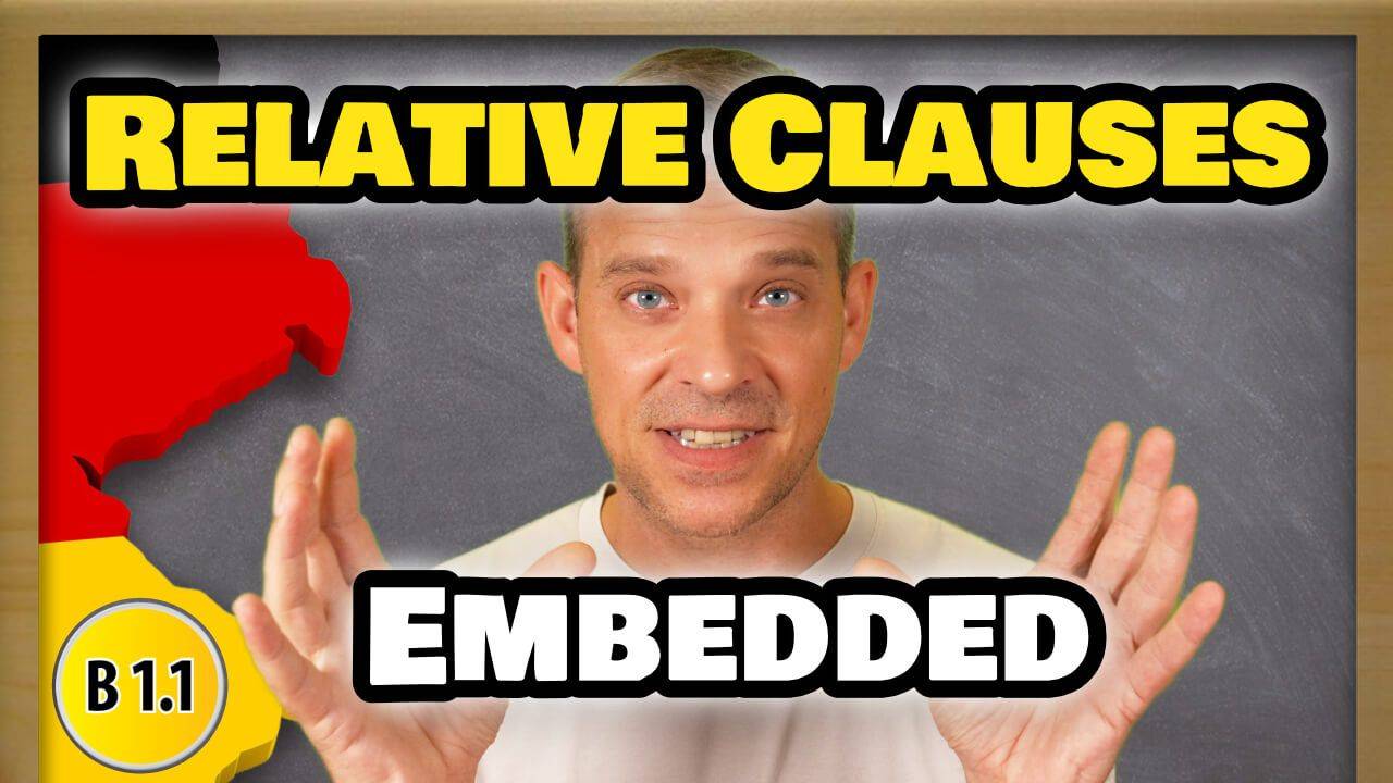 German embedded relative clauses