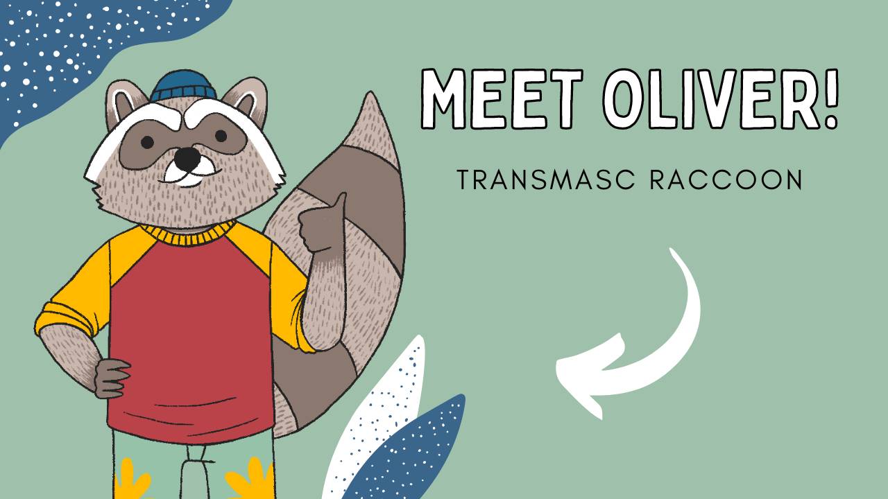 Meet Oliver, Transmasc Racoon!