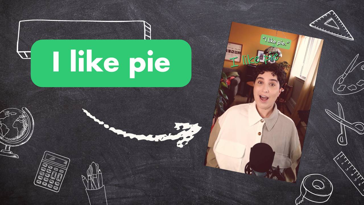 "I like pie!" (Pitch Exercise)