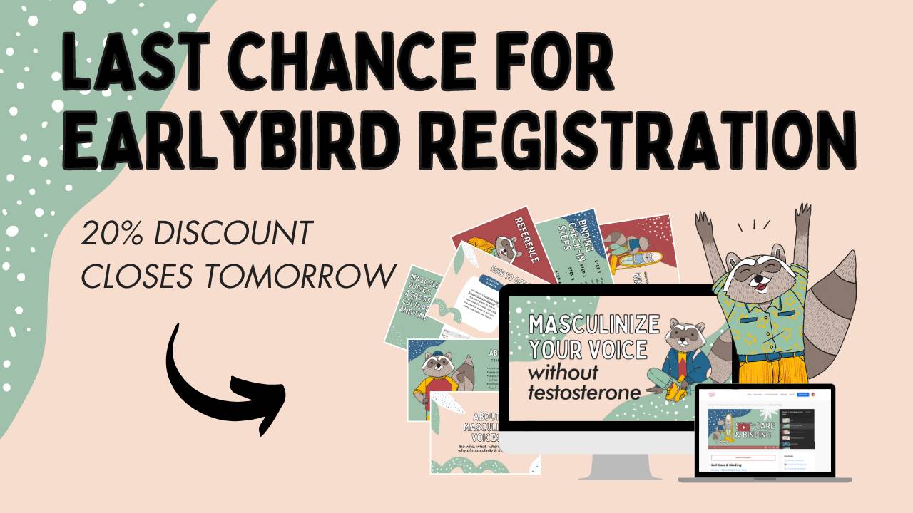 Last chance for earlybird registration!