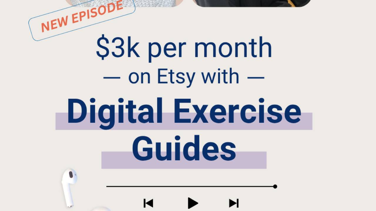 How She Makes $3K/Month on Etsy Selling Digital Exercise Guides