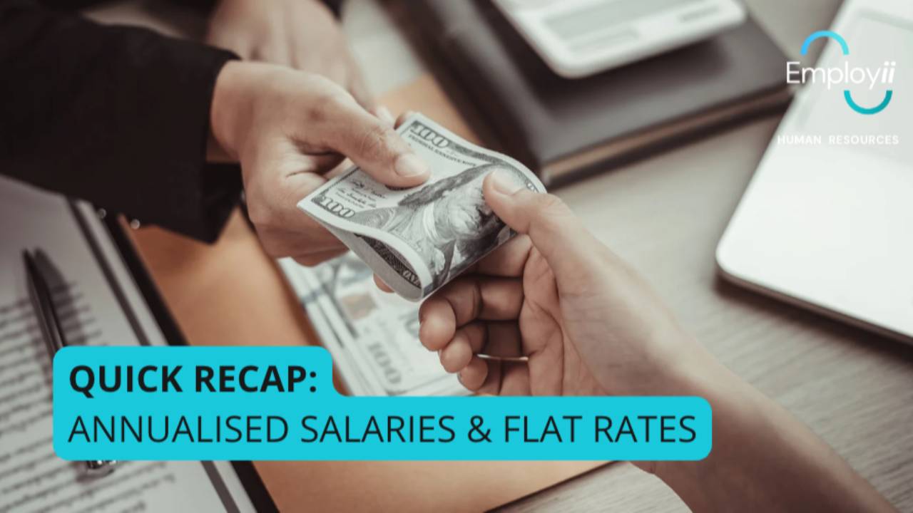 CRITICAL: Annualised Salaries & Flat Rates
