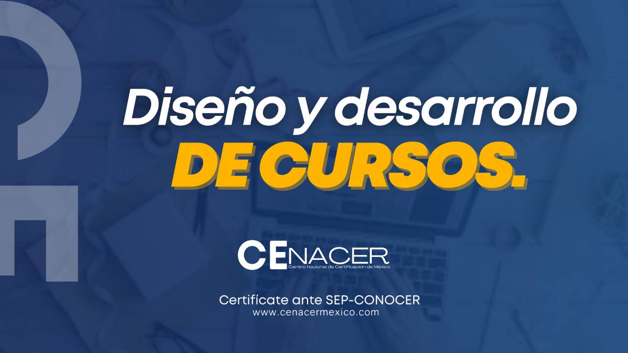 Diseño y desarrollo de cursos.