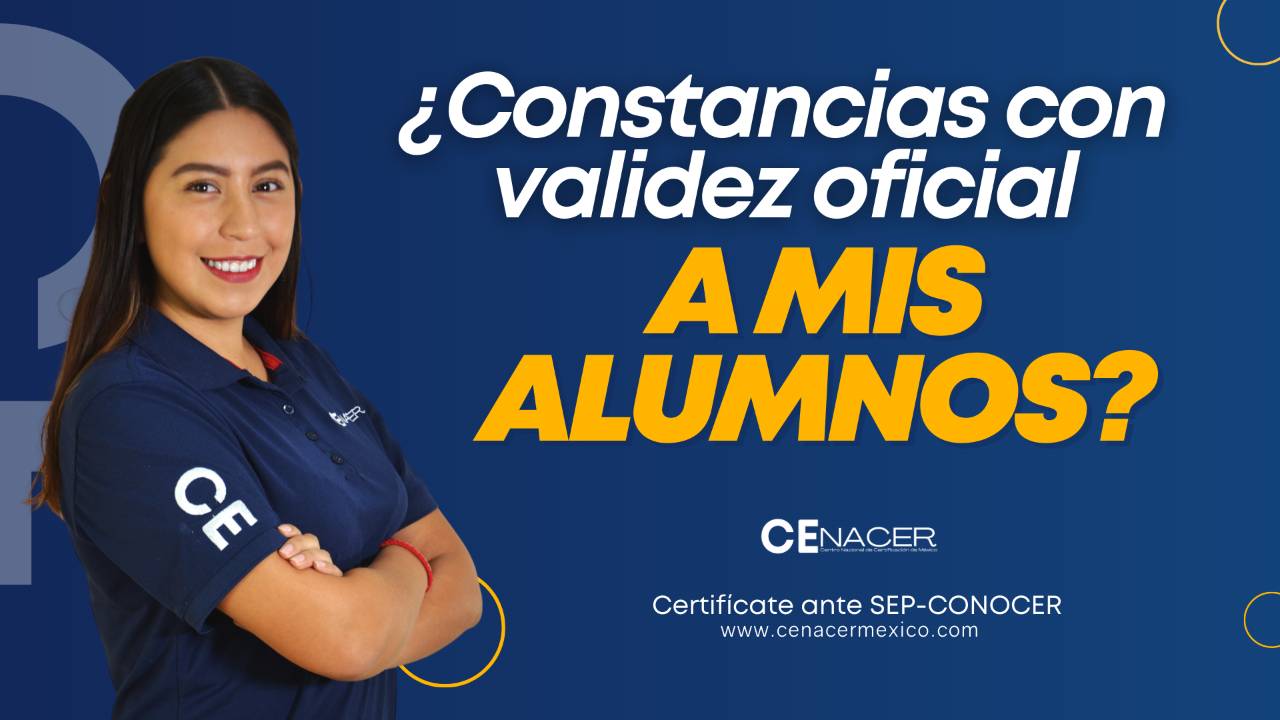 ¿Constancias con valor oficial a mis alumnos?