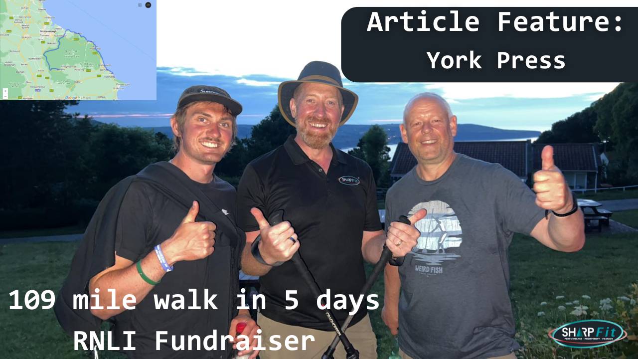 Featured in The York Press talking about walking 109 miles in 5 days
