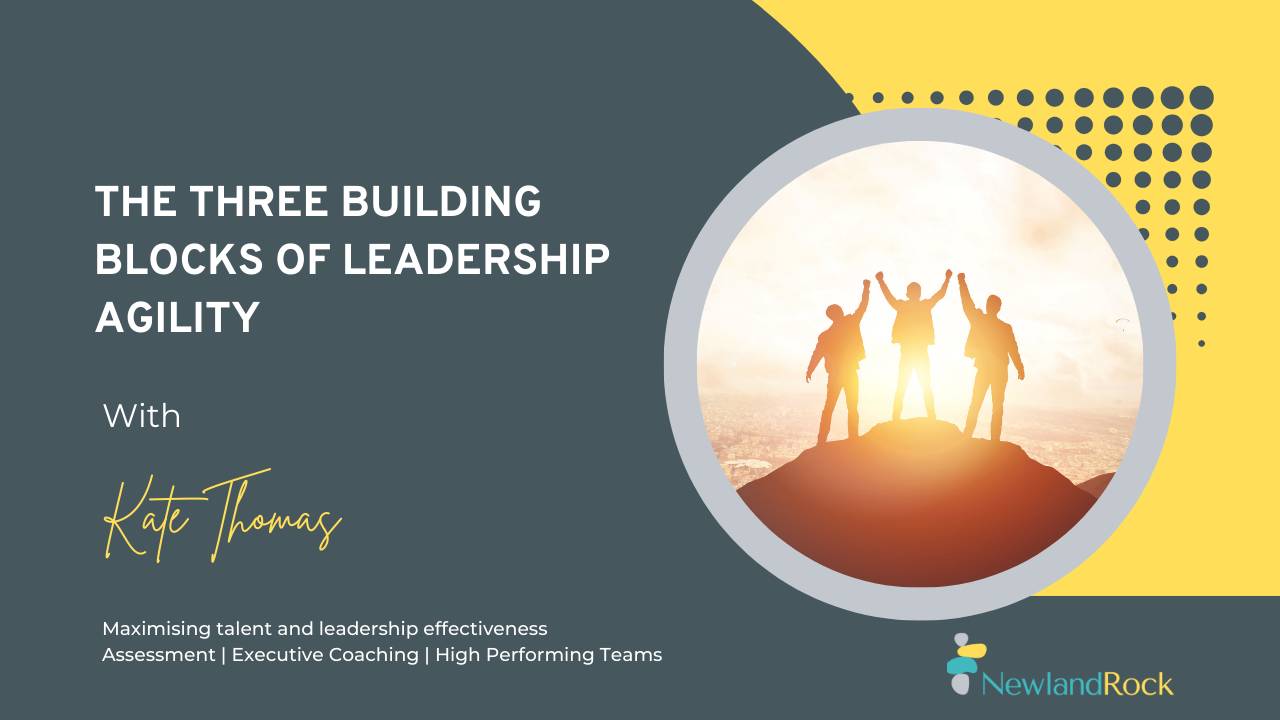 The three building blocks of leadership agility
