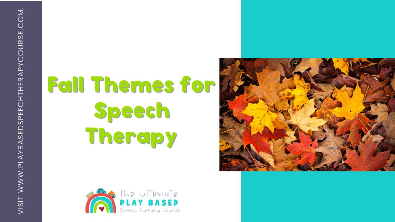 Fall Theme Ideas for Speech Therapy
