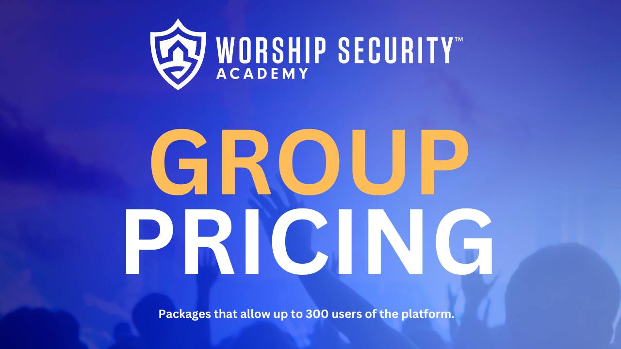 Church Security Group Course Pricing