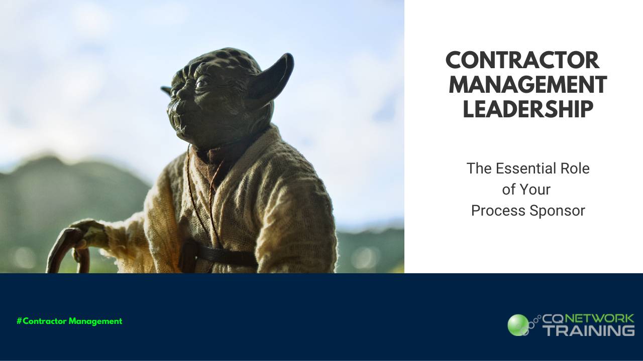 The Contractor Management Process Sponsor