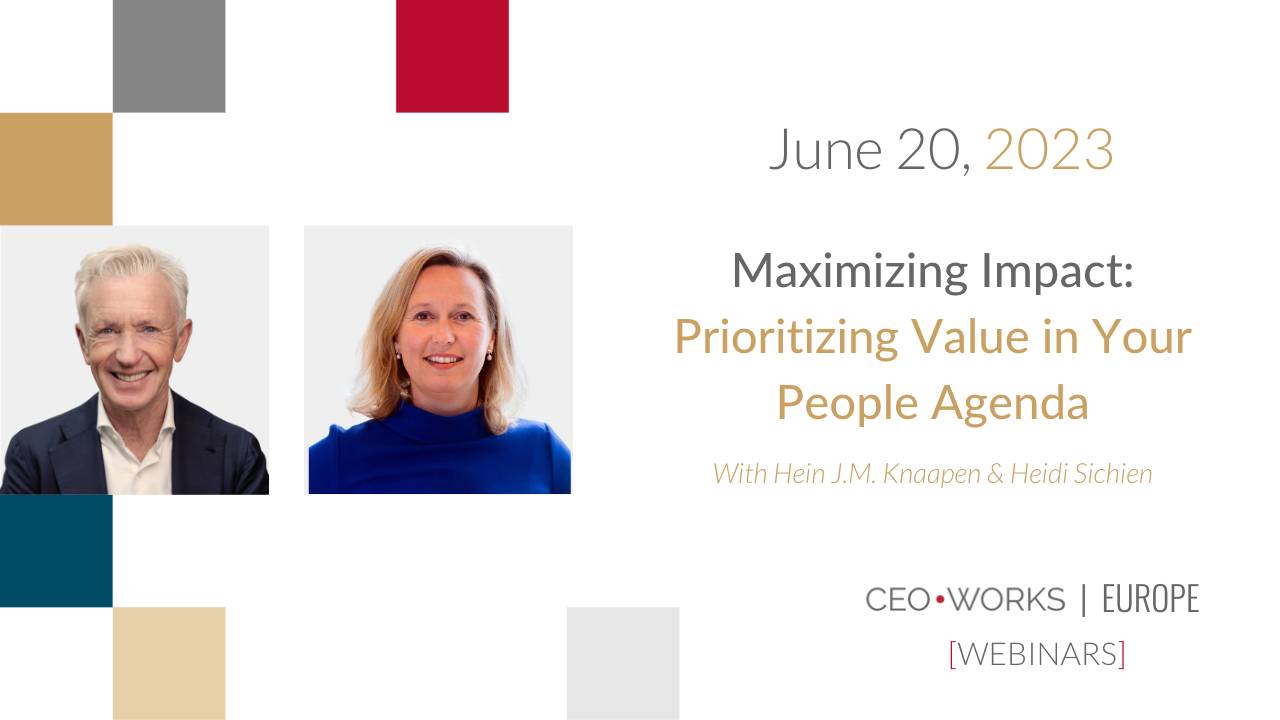 Prioritizing Value in Your People Agenda