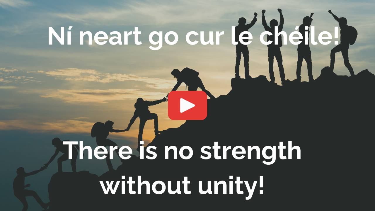 Ní neart go cur le chéile - There is no strength without unity