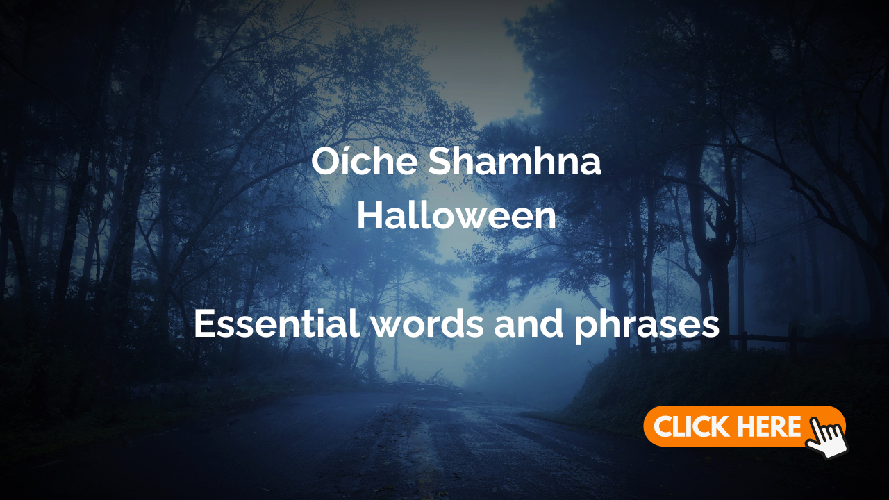 Oíche Shamhna / essential words and phrases in Irish