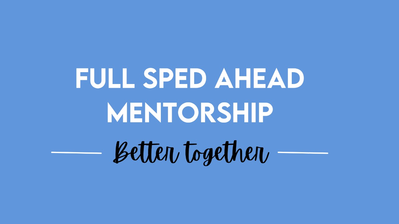 Full SPED Ahead Support