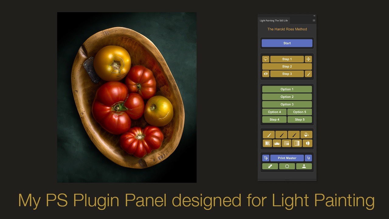 Many Features Of My Light Painting Photoshop Plugin Panel
