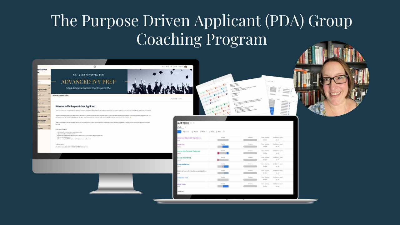 Purpose Driven Applicant Group Coaching for the Class of 2024