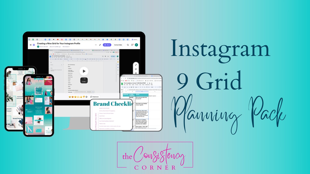 Instagram 9 Grid Planning Pack