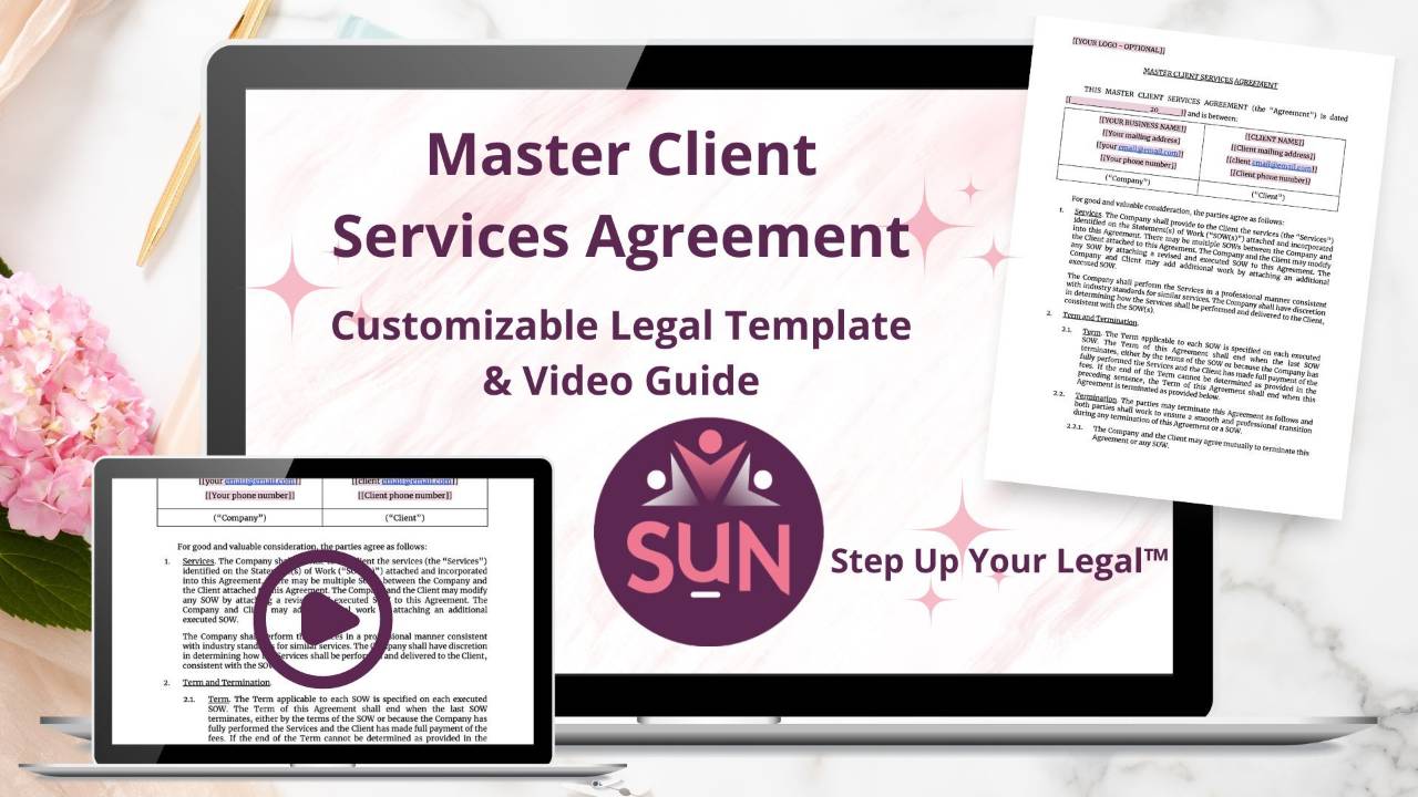 Master Client Services Contract Template