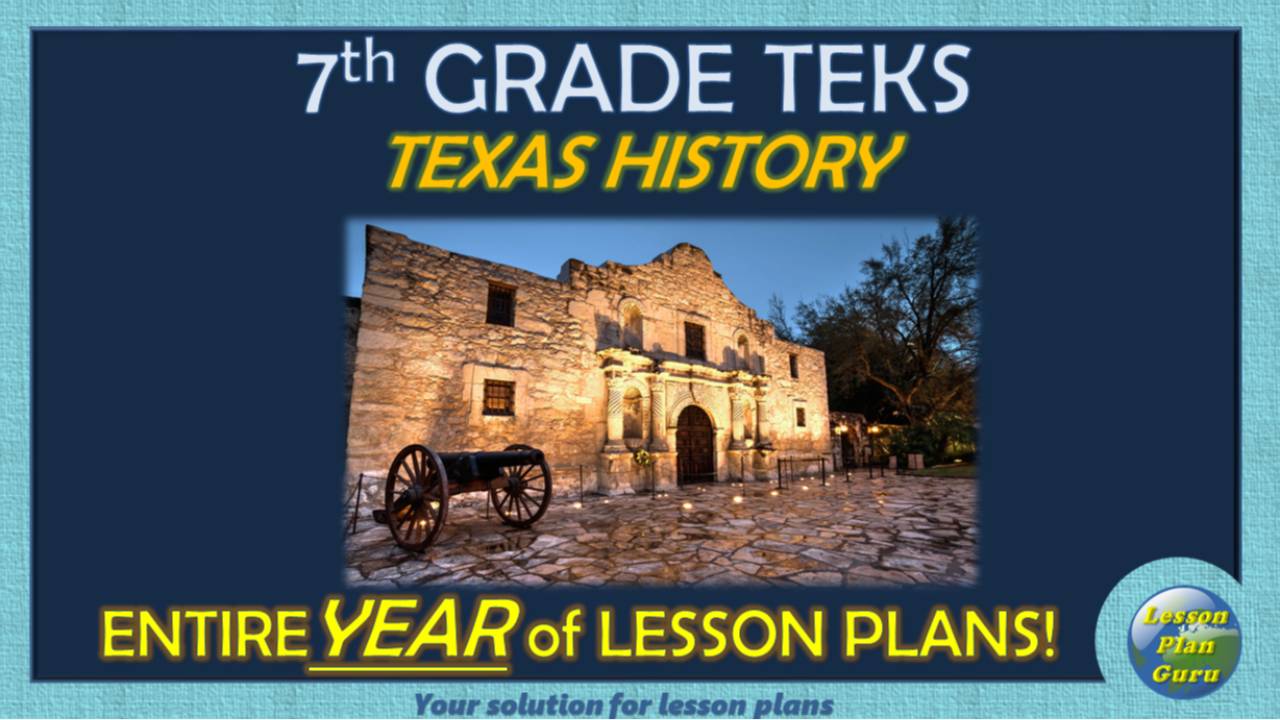 Year Long Curriculum Bundle for TEKS 7th Grade Social Studies