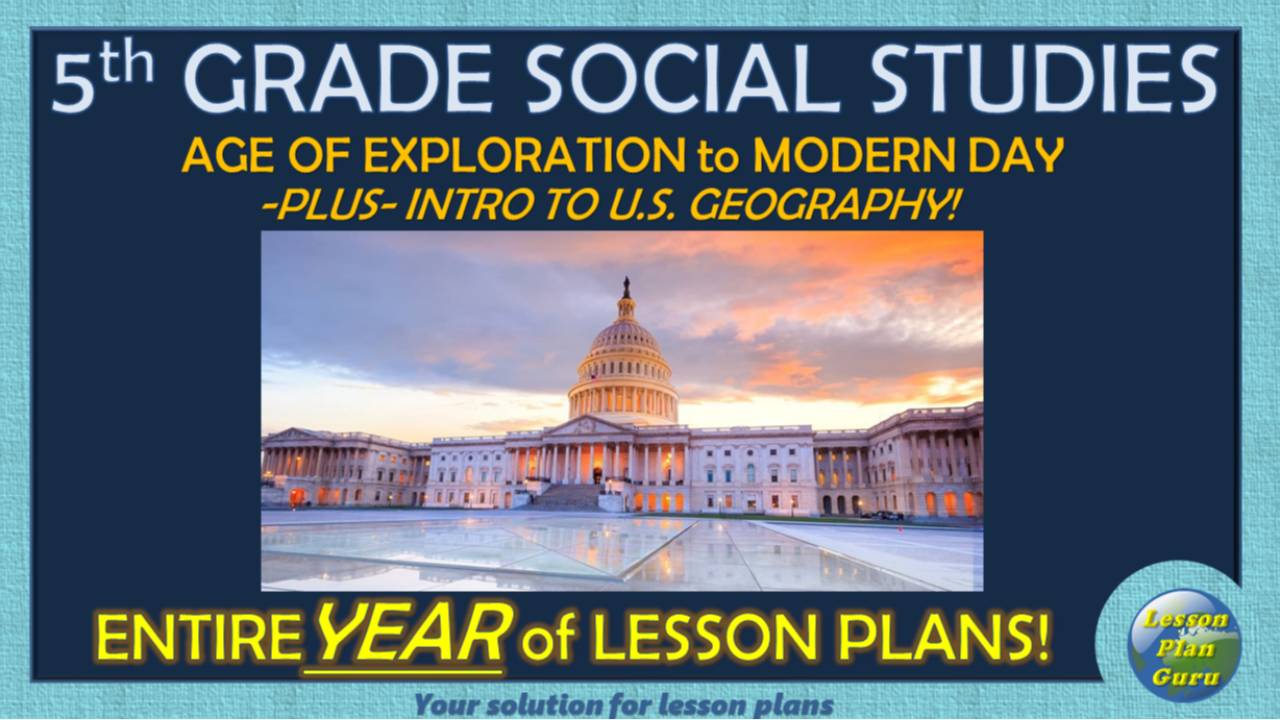 5th Grade Social Studies COMPLETE Year-Long Curriculum