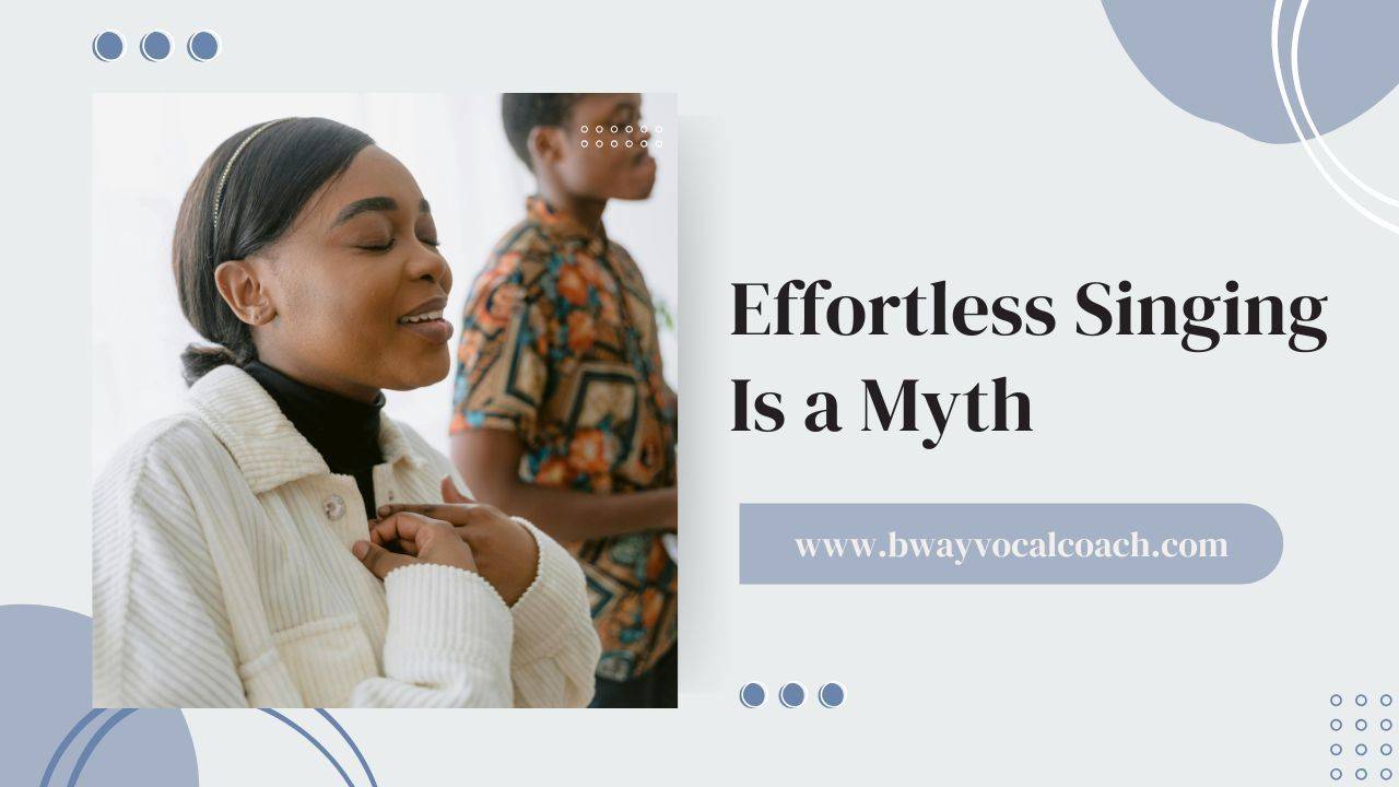 Effortless singing is a myth 😬