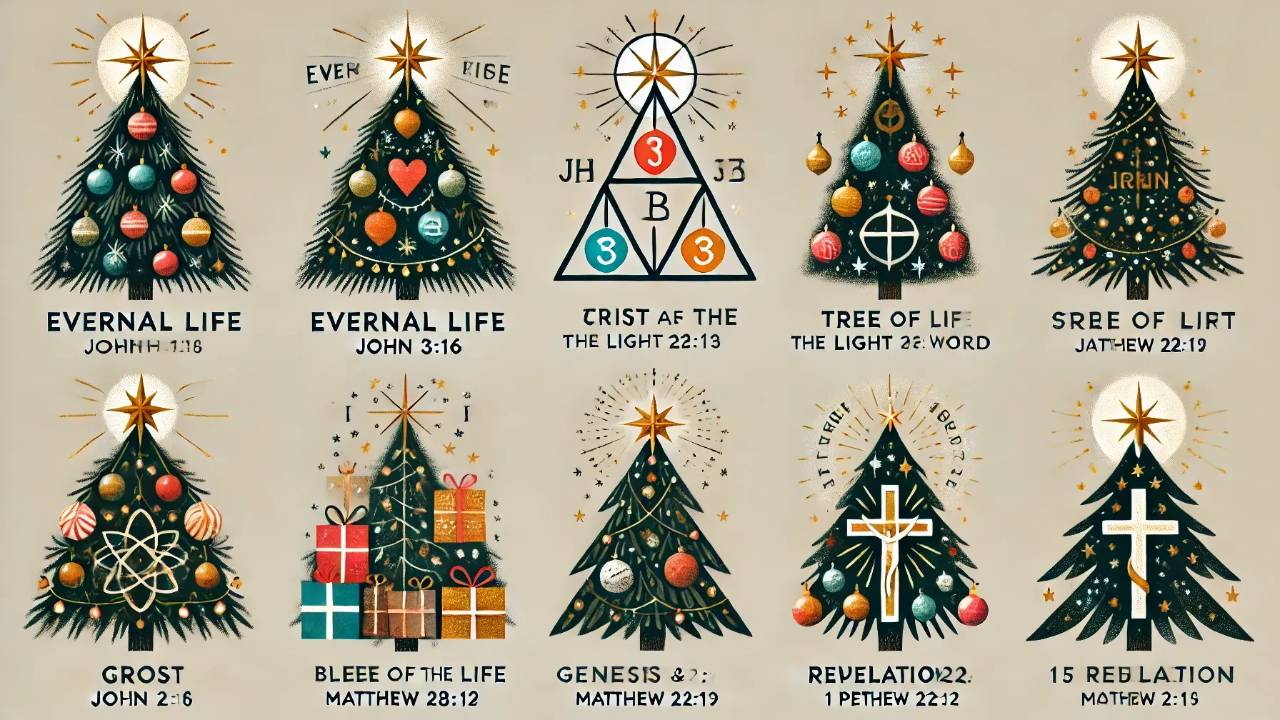 What is the theological symbolism of the Christmas tree?