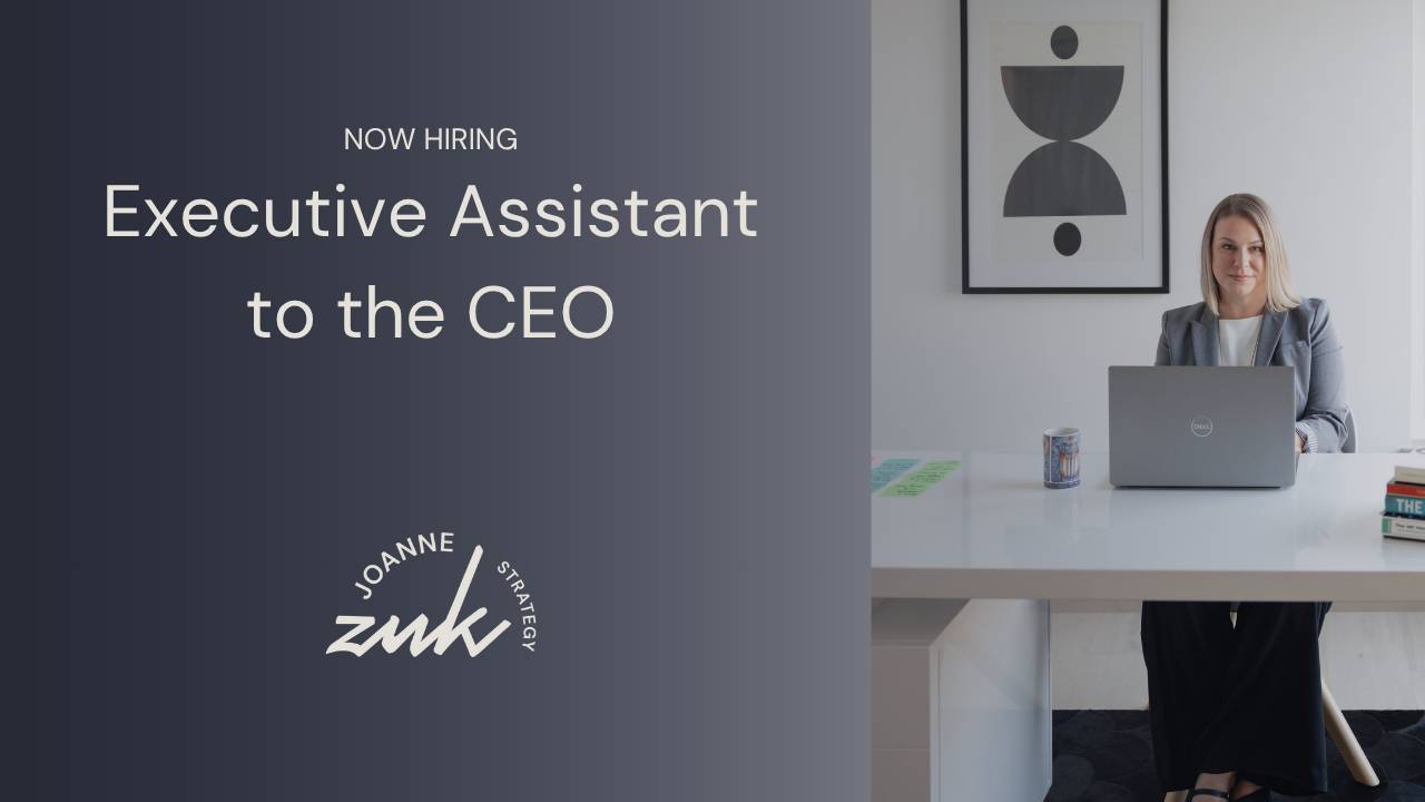 Now hiring an Executive Assistant to the CEO to help us grow