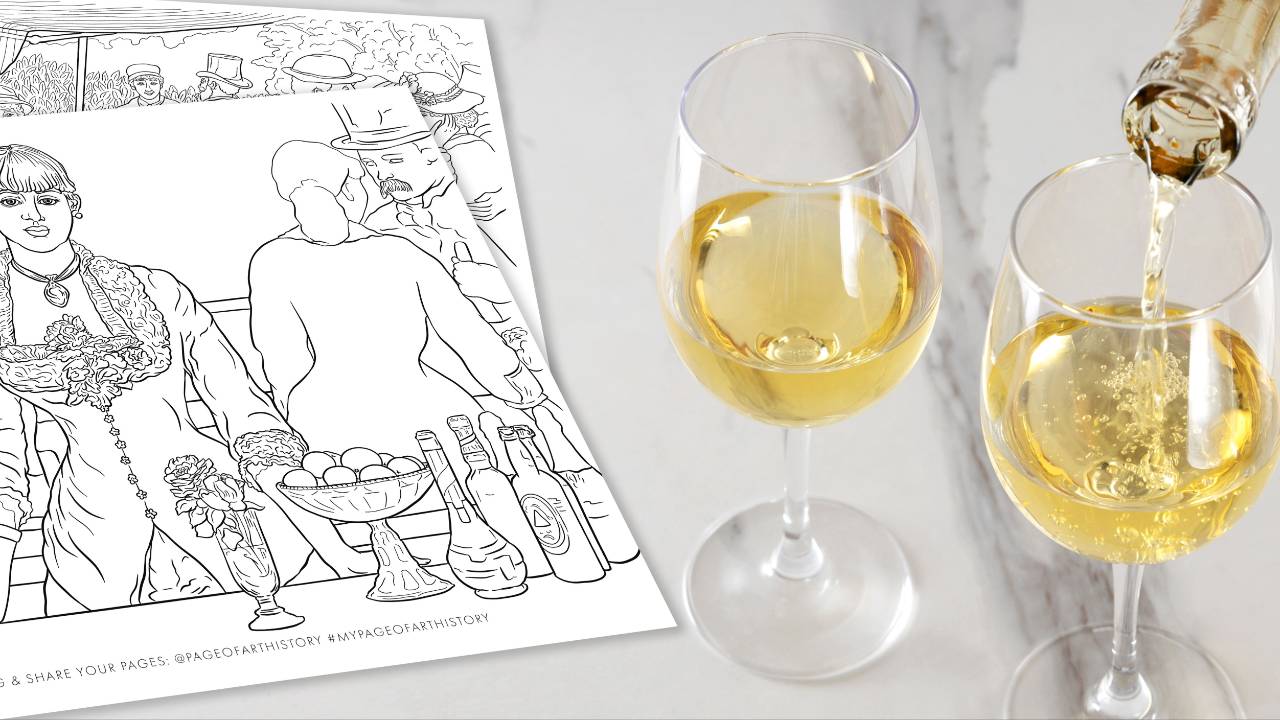 Hosting a Wine & Coloring Party