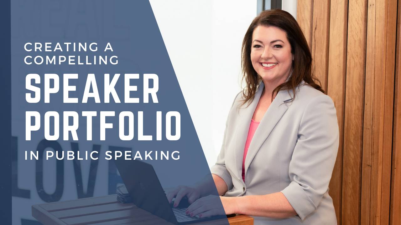 Creating a compelling speaker portfolio in public speaking