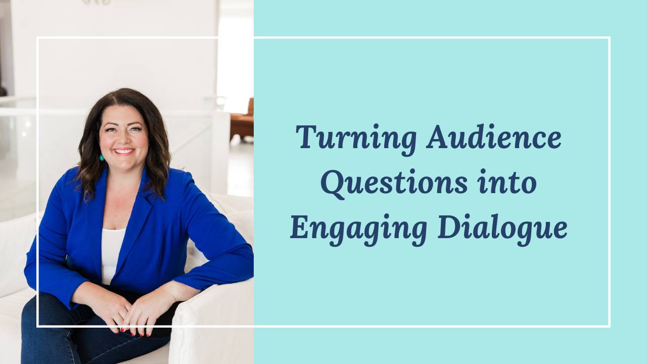Turning audience questions into engaging dialogue
