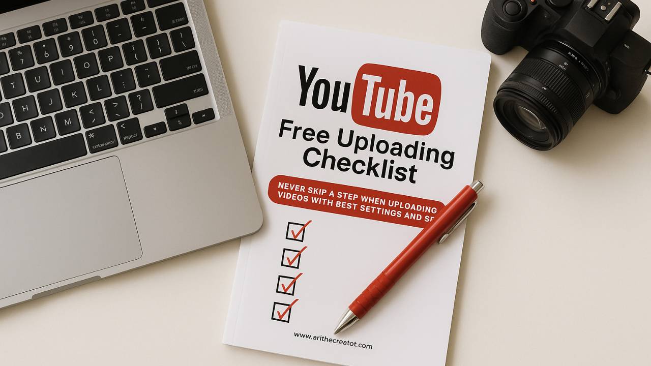 Free YouTube Video Uploading Checklist