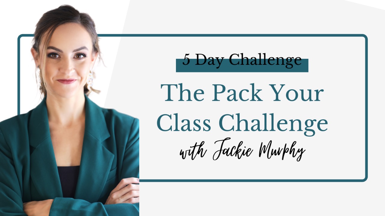 The Pack Your Classes Challenge: Sign Up