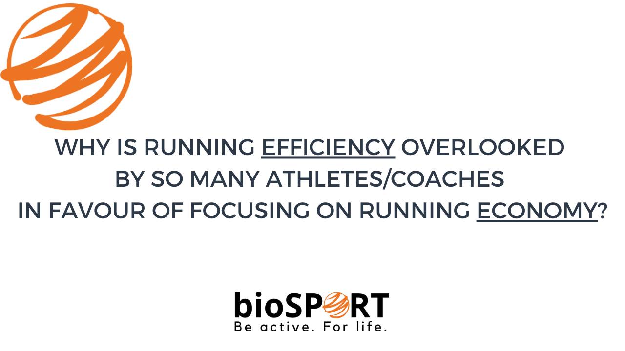 Why runners need to be EFFICIENT to optimise their ECONOMY.