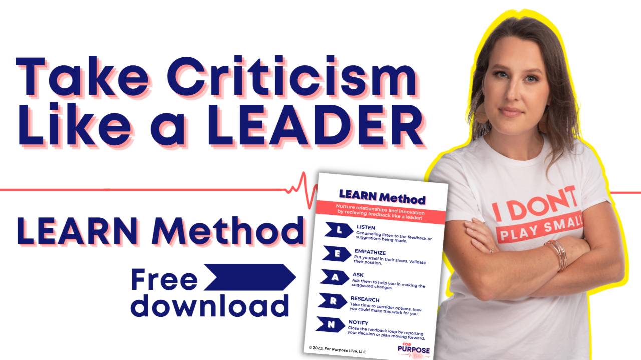 Take Feedback like a Nonprofit Leader - the LEARN Method
