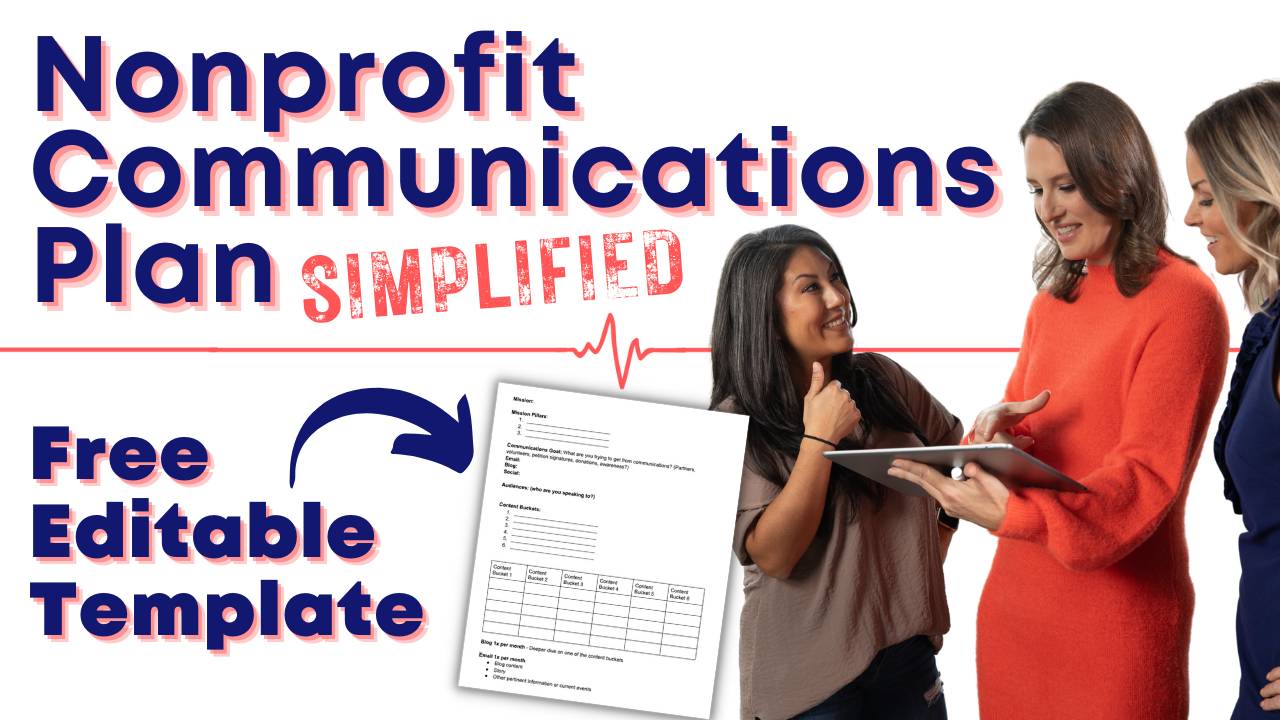 Simplified Nonprofit Communications Plan - Free Template