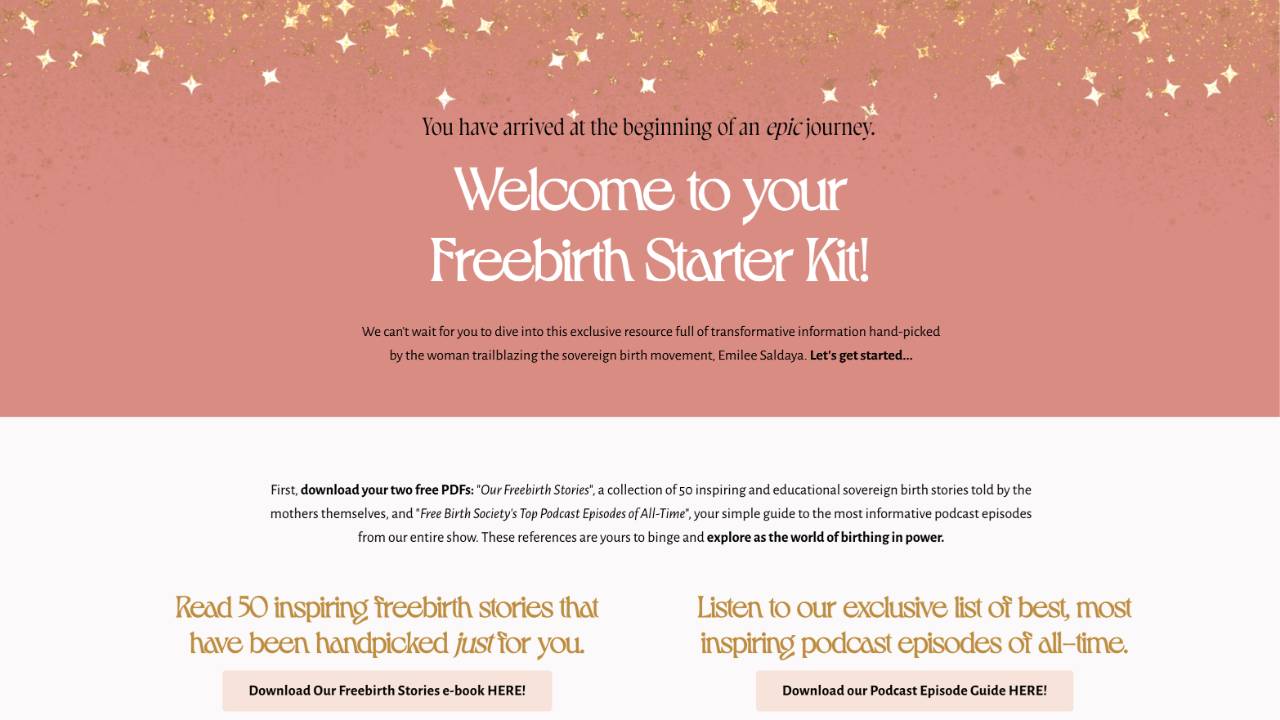 Freebirth Starter Kit