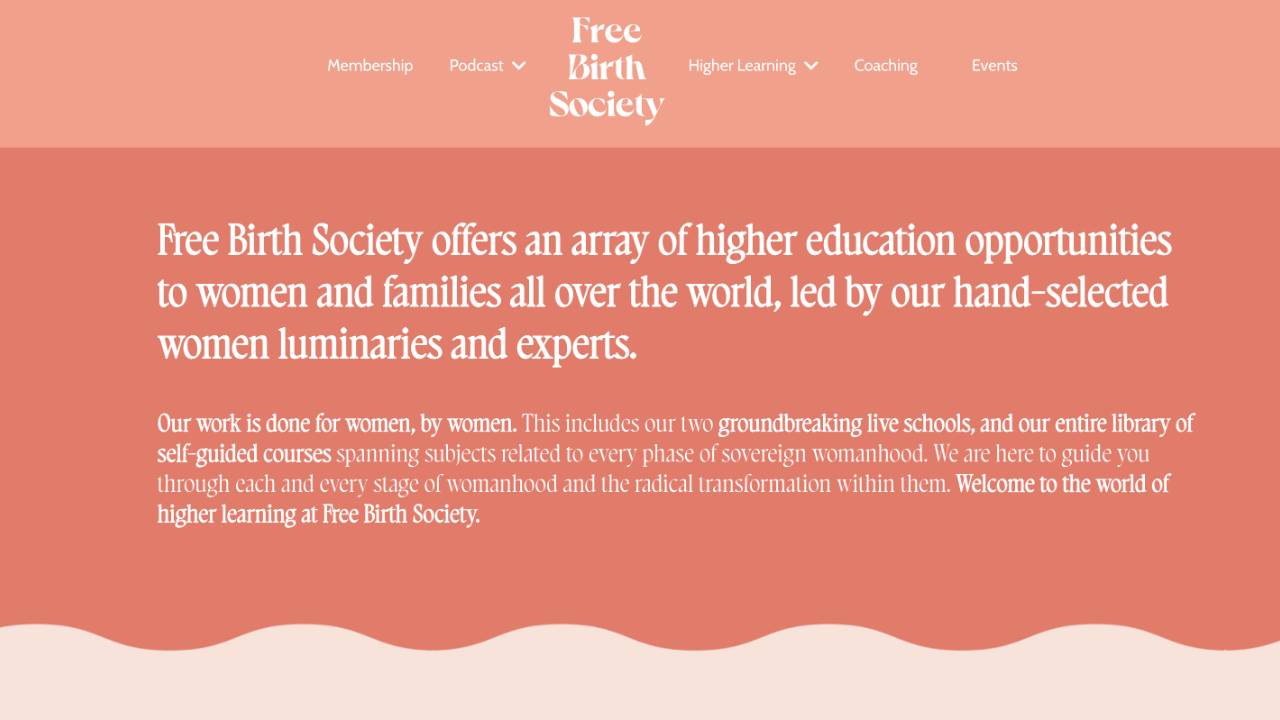 Free Birth Society Courses Library