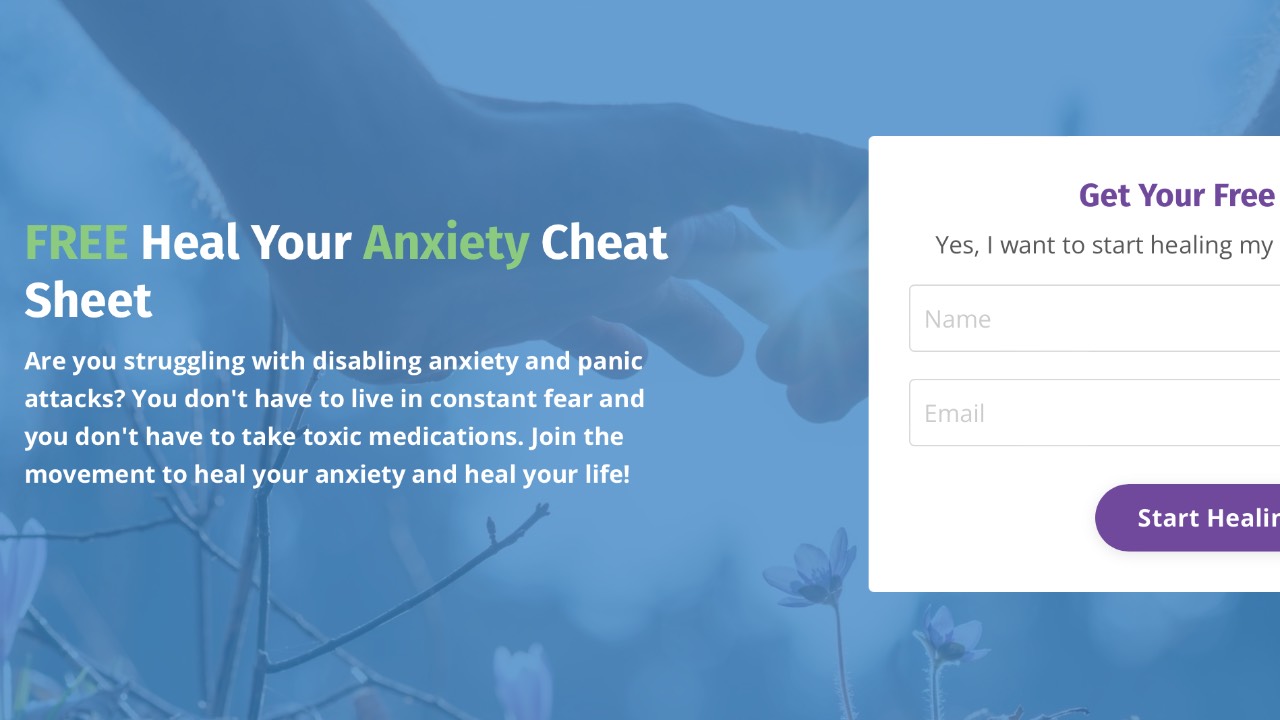 Free Heal Your Anxiety Cheat Sheet