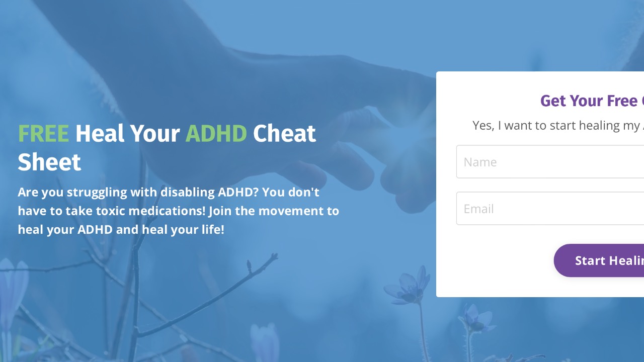 Free Heal Your ADHD Cheat Sheet