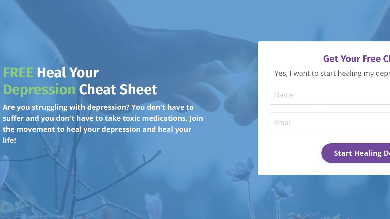 Free Heal Your Depression Cheat Sheet