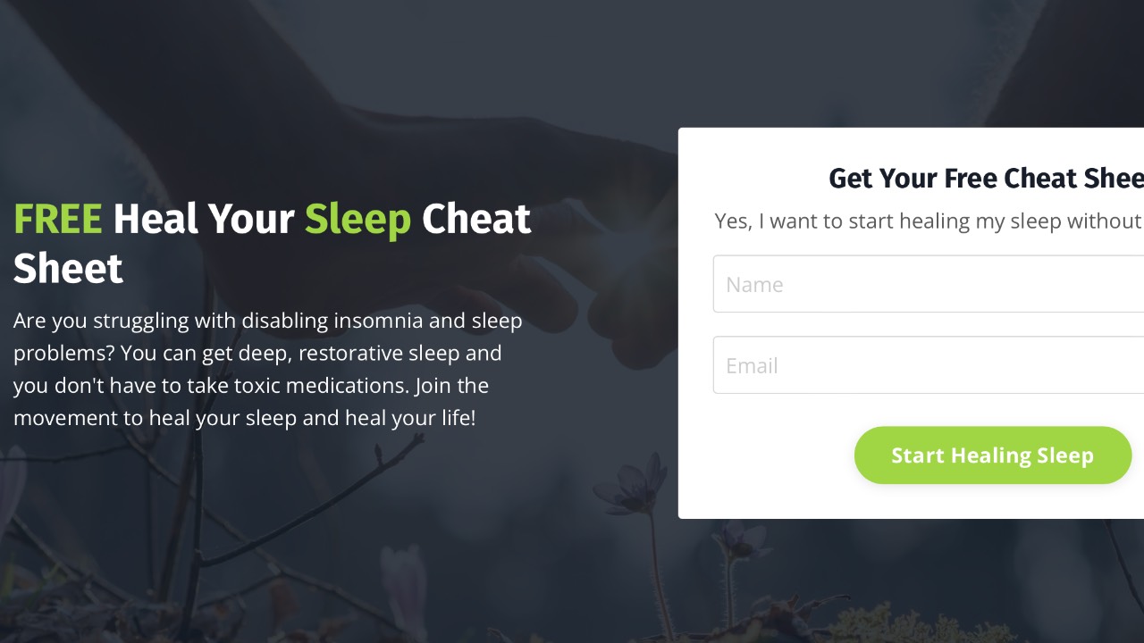 Free Heal Your Sleep Cheat Sheet